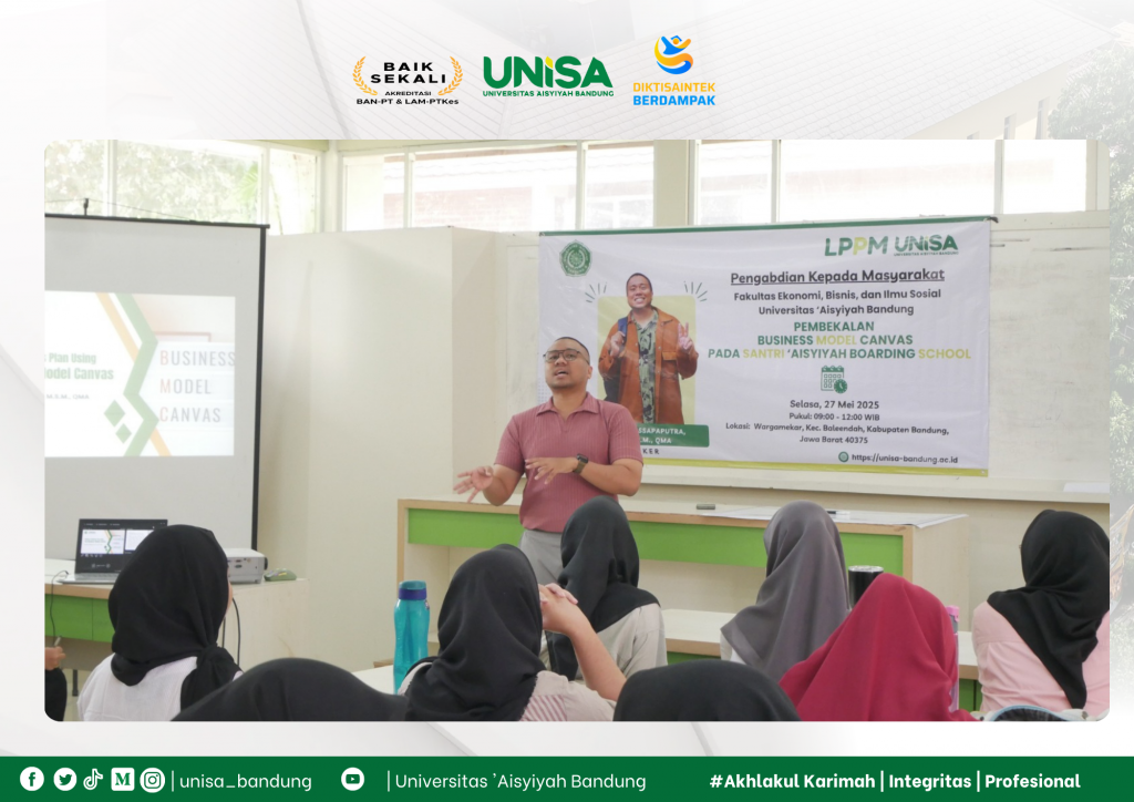 Bekali Santri dengan Jiwa Wirausaha Islami, Dosen Unisa Bandung Gelar ...