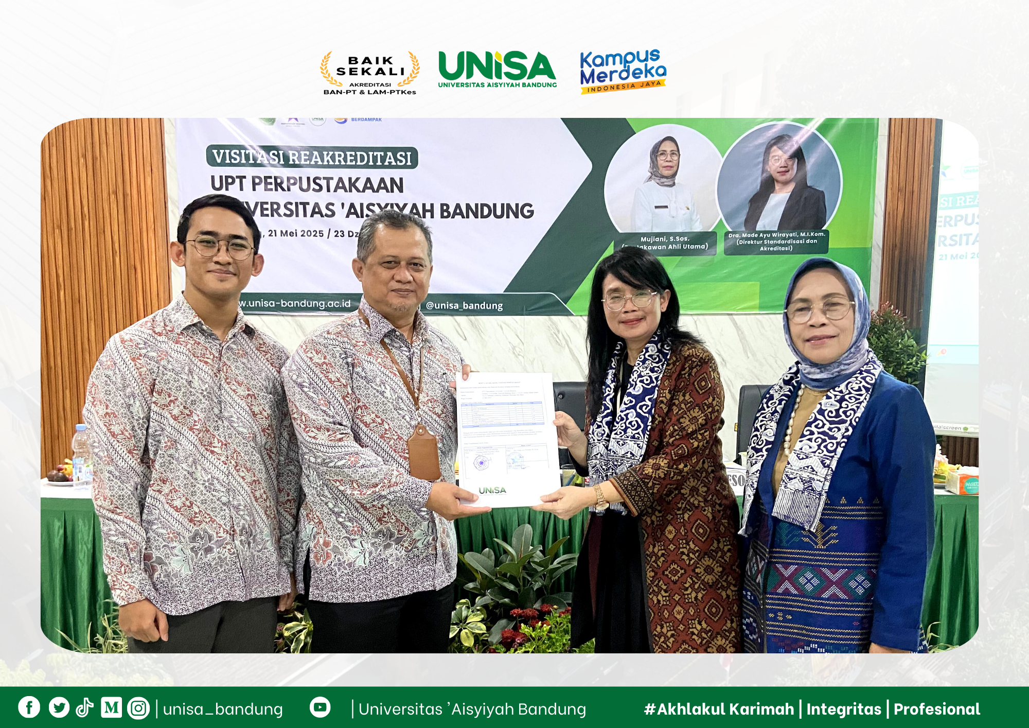 Optimalkan Mutu dan Layanan, Perpustakaan Unisa Bandung Tuntaskan ...